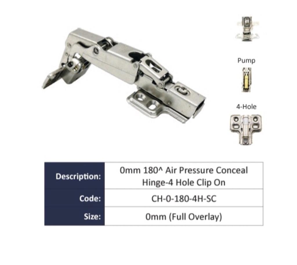 180 Degree Full Overlay Cabinet Hinge Soft Close with Screws (Max ...