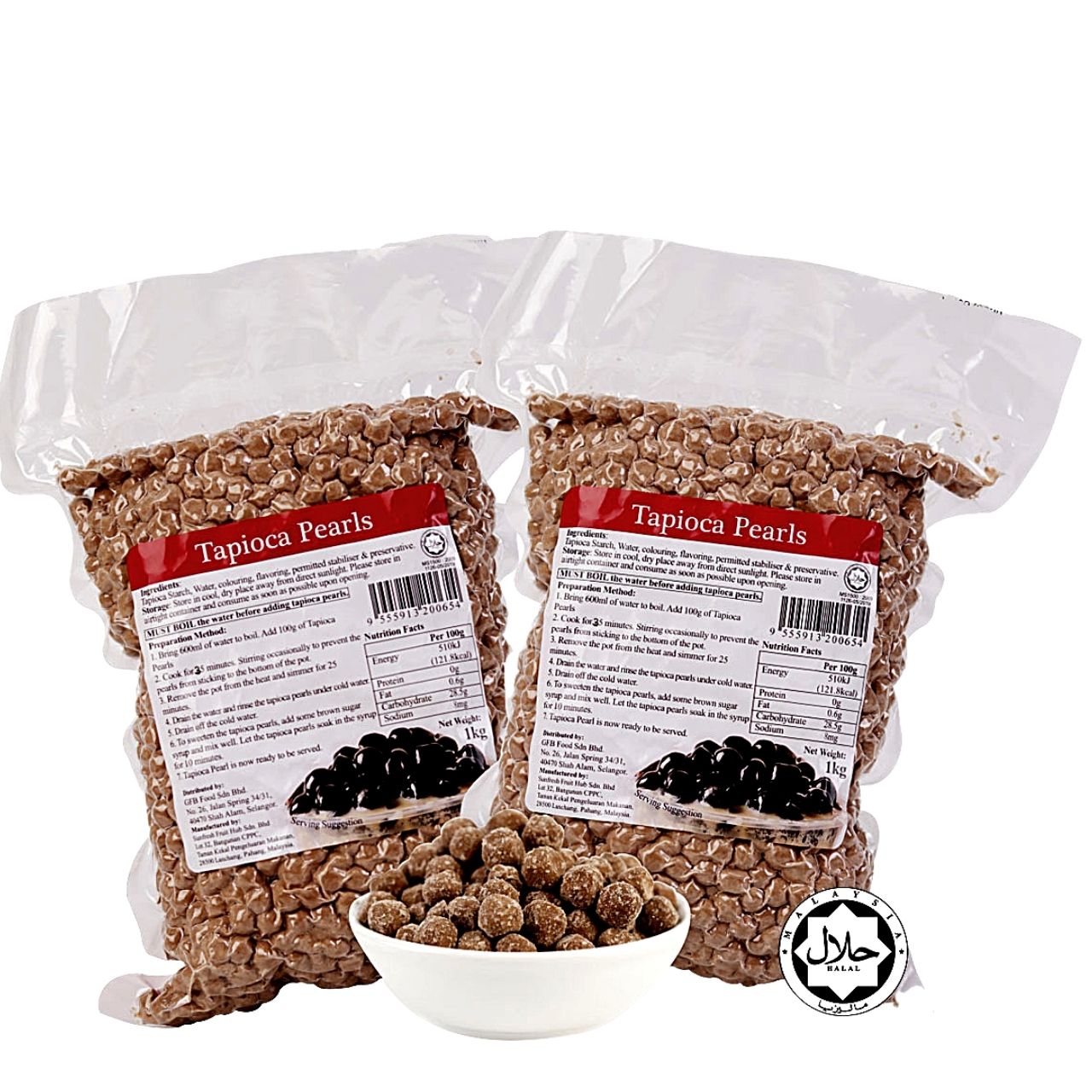 Tapioca Pearl 1kg | Boba Pearl | Brown Sugar Boba | Black Pearl | Black ...