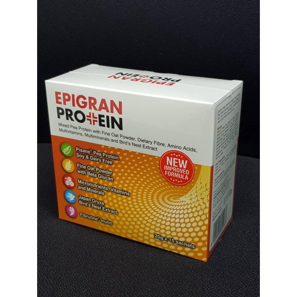 New Improved Formula Epigran Protein 20g x 15 Sachets (Exp : December ...
