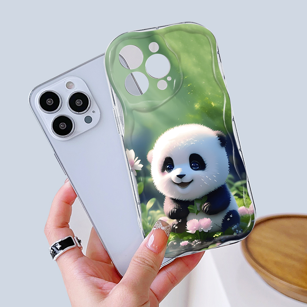 UCUC for Vivo Y200 4G V40 Lite 4G 5G Back Cover Cute Small Panda Cream ...