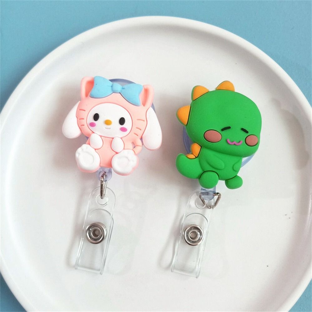 ID Card Badge Holder Cinnamoroll Nurse Badge Reel Kuromi Name Tag ...