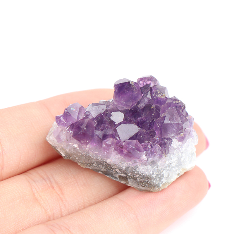 Natural Amethyst Cluster Quartz Crystal Mineral Specimen Healing Stone ...