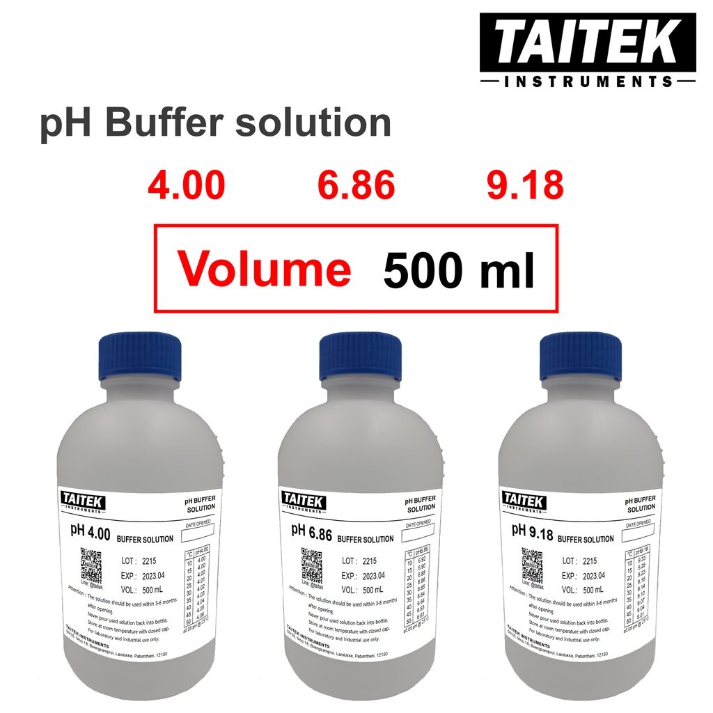 TAITEK pH Buffer Solution 4.00 6.86 7.00 9.18 10.00 Calibration ...