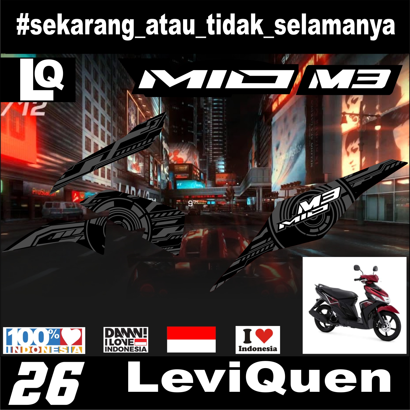 Sticker Striping mio m3 (26) - decal Stiker setriping Variasi List ...