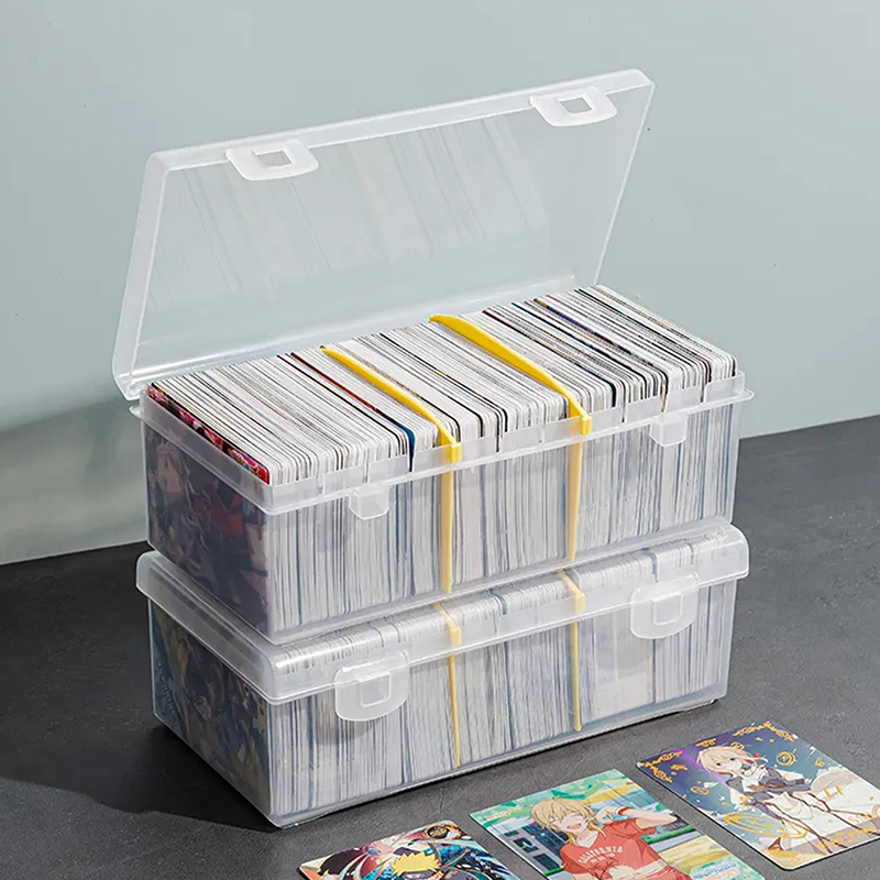 Compartment Photocards Storage Box Transparent Stickers Idol Card ...