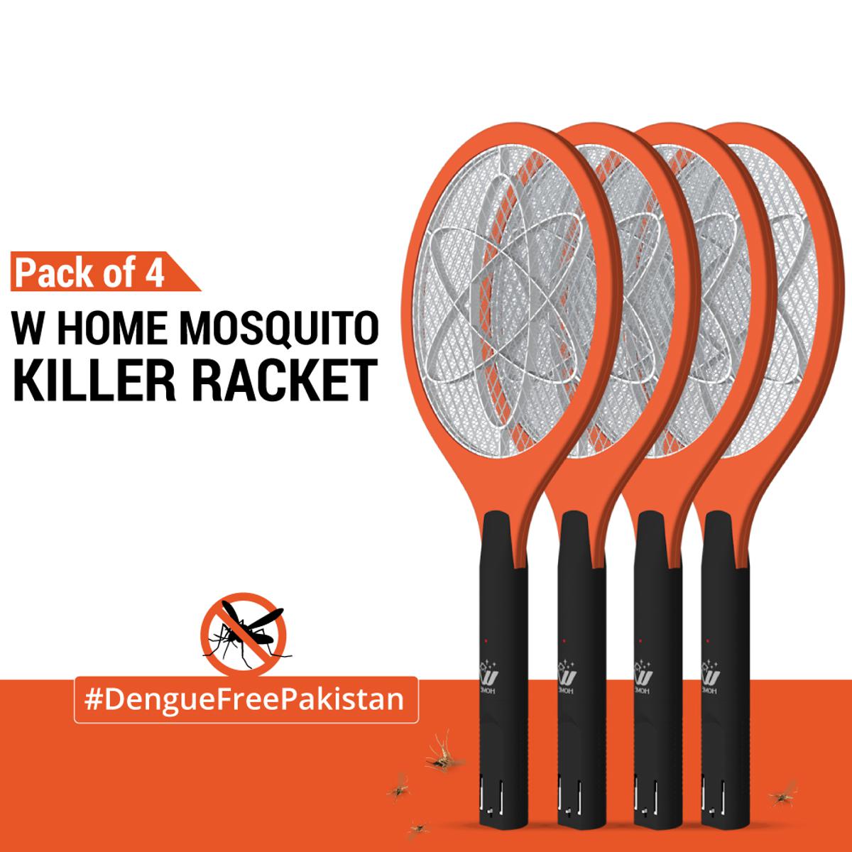 Pack of 4: WBM Mosquito Racket, Rechargeable Electric Mosquito Killer ...