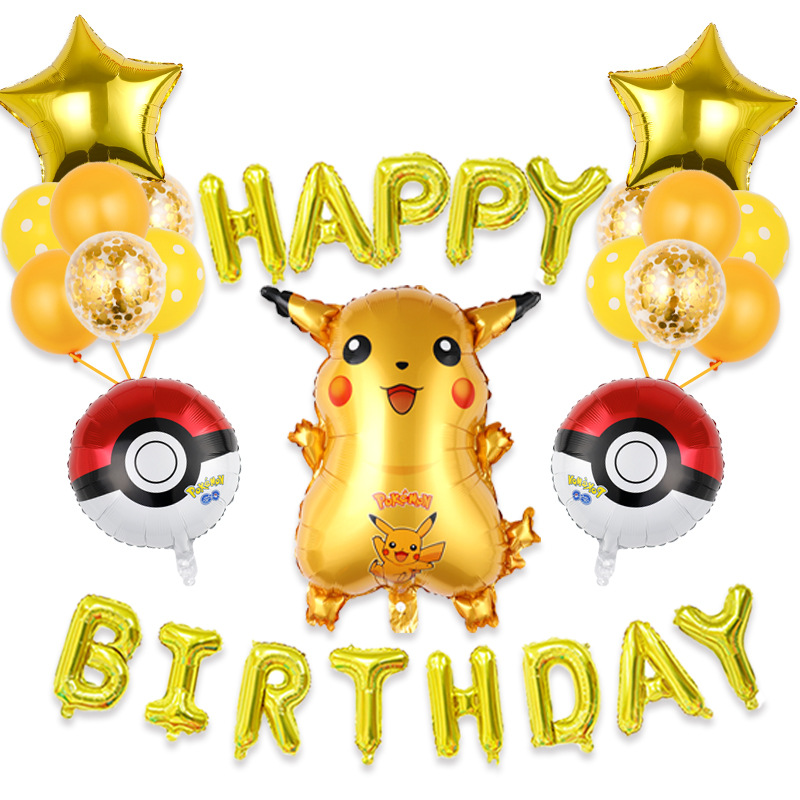 [SG] Pokemon Foil Balloon Pokeball Pikachu balloons Squirtle Bulbasaur ...