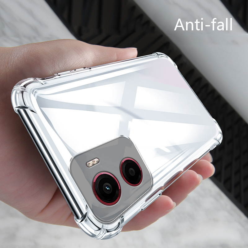 Olige Casing For Motorola Moto G05 New transparent airbag four corners ...
