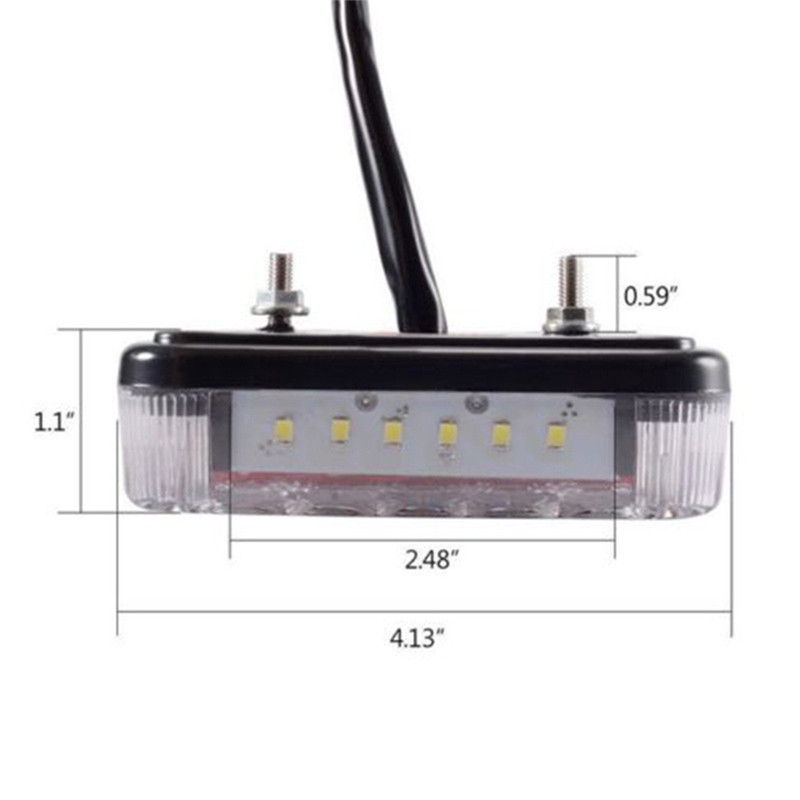 26LED Stop Rear Tail Reverse Light Indicator License Plate Lamp Truck ...