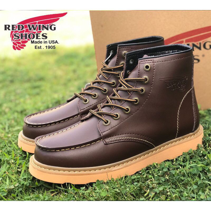 🔥Ready Stock🔥Quality Red Wing Classes 8875 Genuine Leather Midcut ...