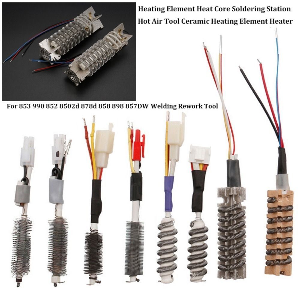 New 220V Heating Element Heat Core 850/858D 9 Styles Soldering Station ...