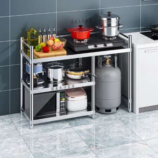 Stainless Steel Kitchen Stove Rack Rak Dapur Gas Kabinet Dapur Gas ...