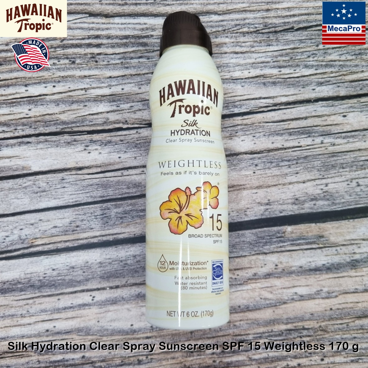 Hawaiian Tropic® Silk Hydration Clear Spray Sunscreen Weightless 170g ...