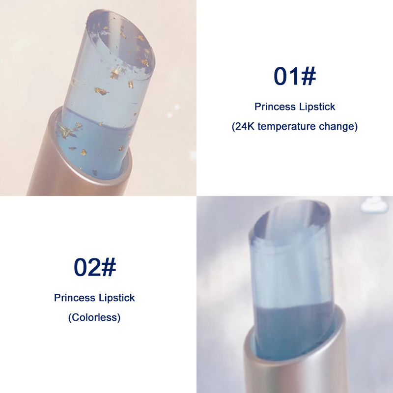 24K Color Changing Lip Balm Rose Essential Oil Golden Oil Moisturizing ...