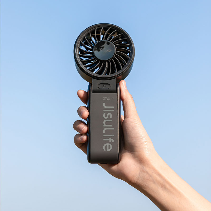 JISULIFE Life 7 Portable Mini Fan 5000mAh Foldable USB Fans With 5 ...
