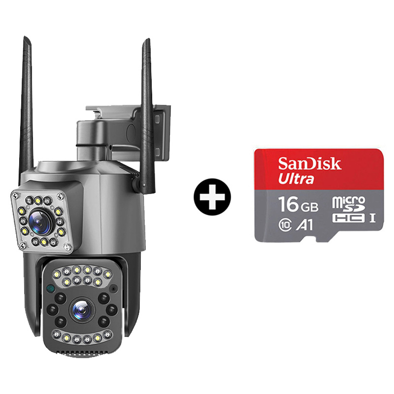 v380 Pro 4MP 2K Dual Lens CCTV Wireless Outdoor IP Security Camera 360 ...