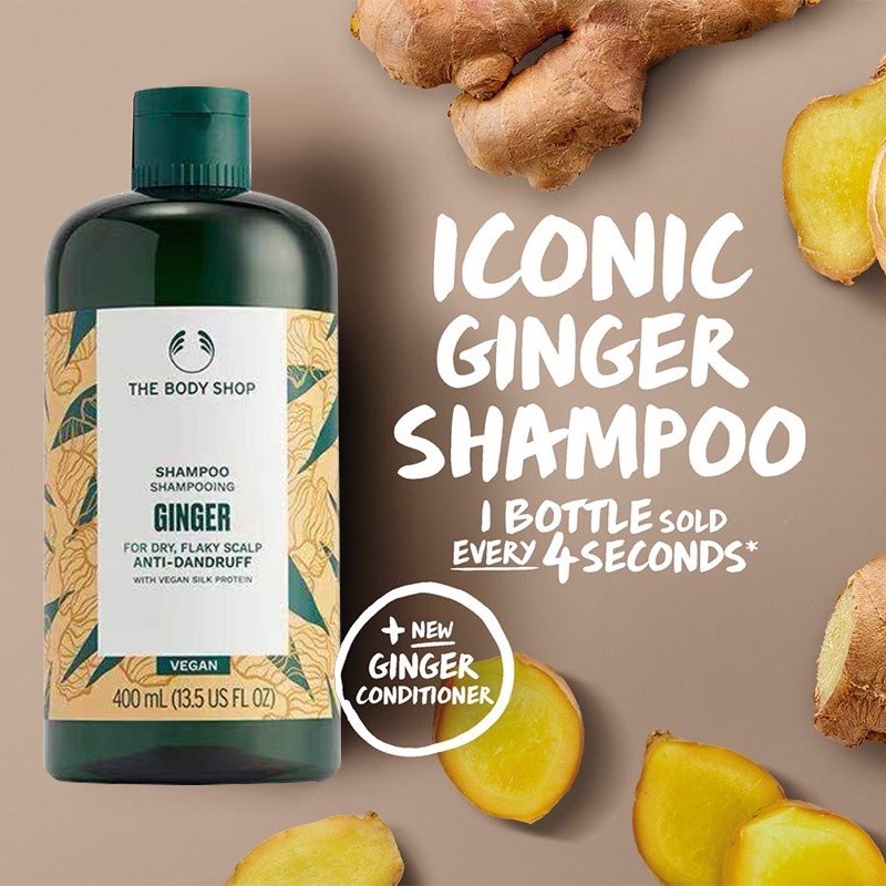 【COD】 The Body Shop Ginger Anti-dandruff Shampoo Hair Grower Shampoo ...