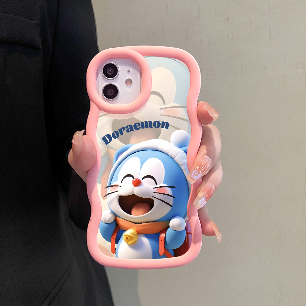 AMORVOR for OPPO A5S A7 A12 A12S Back Cover Happy Doraemon Pattern ...