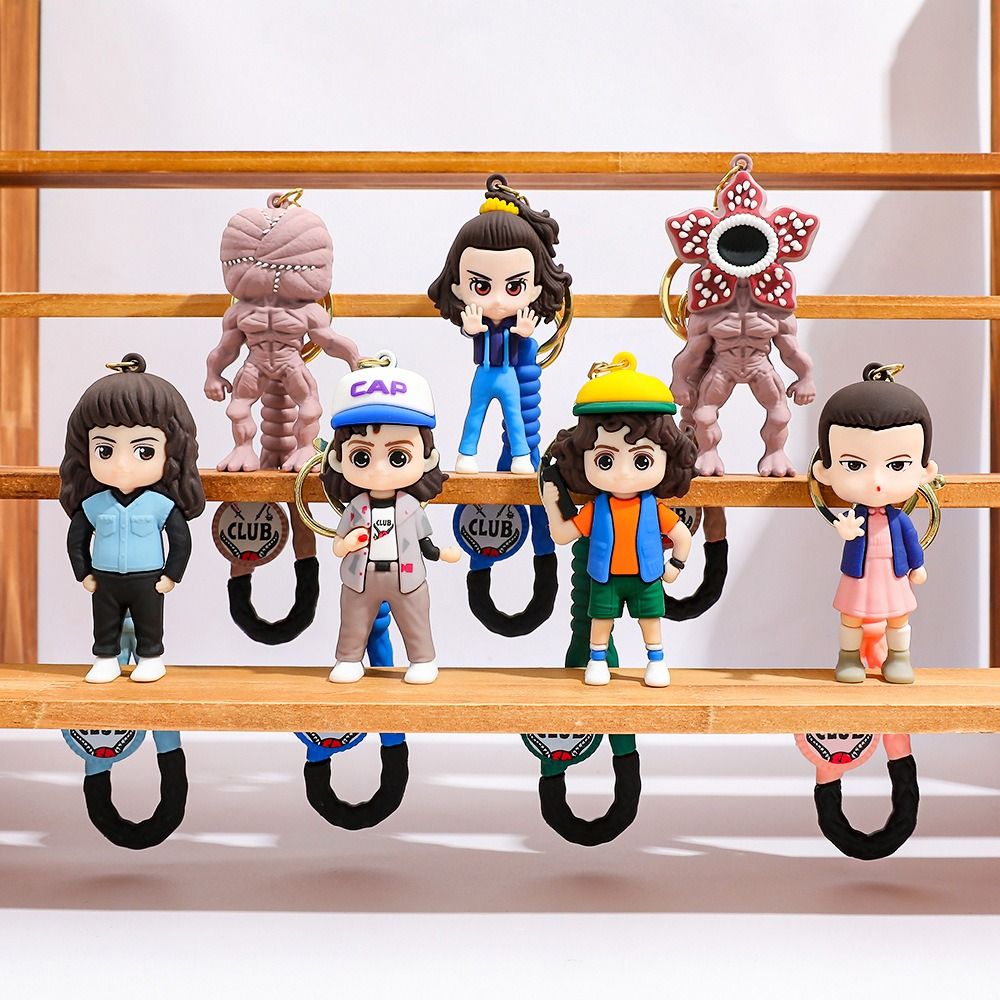 Bag Charm Dustin Barb Steve Stranger Things Keychain Action Figures ...