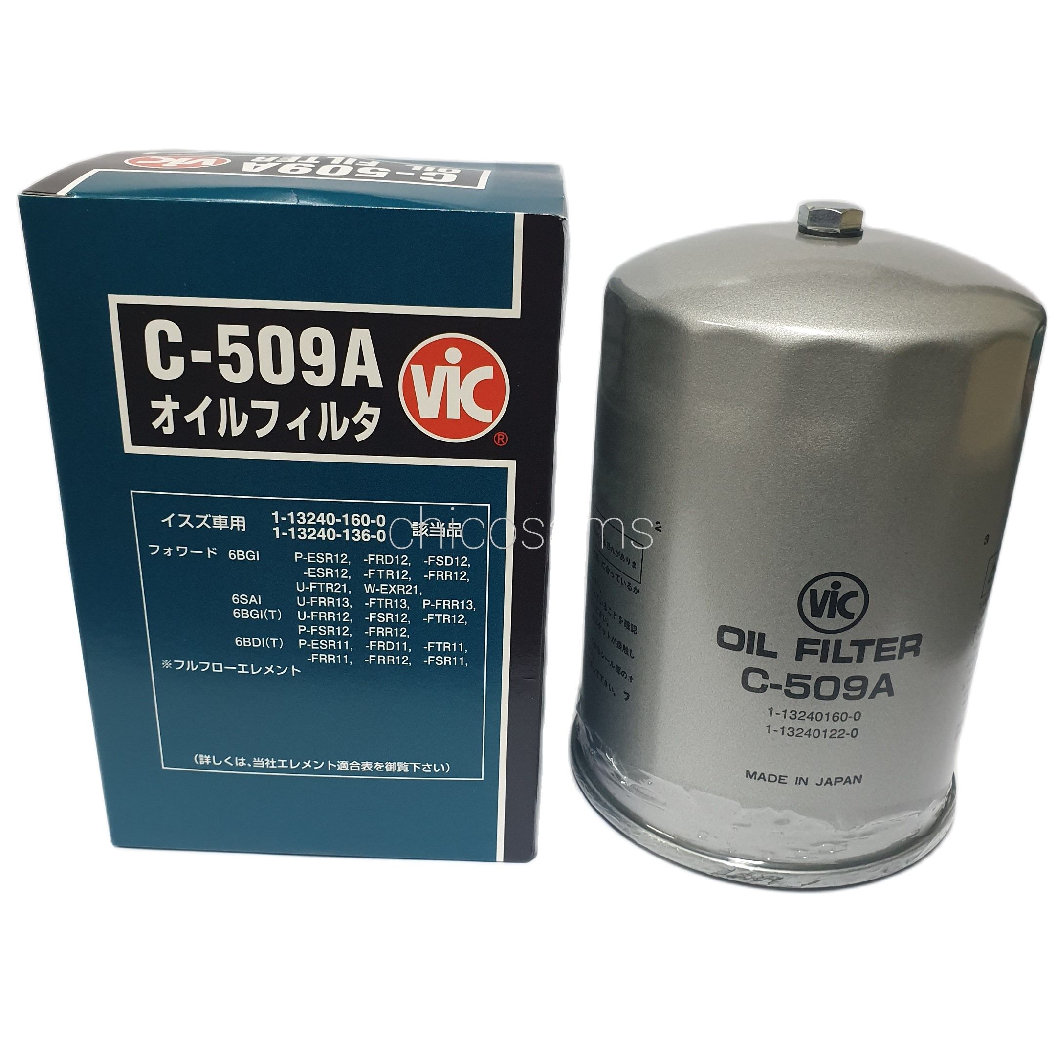 Vic Oil Filter C-509A Isuzu Forward 6BG1/ 6BD1 -Primary (C509A) | Lazada PH