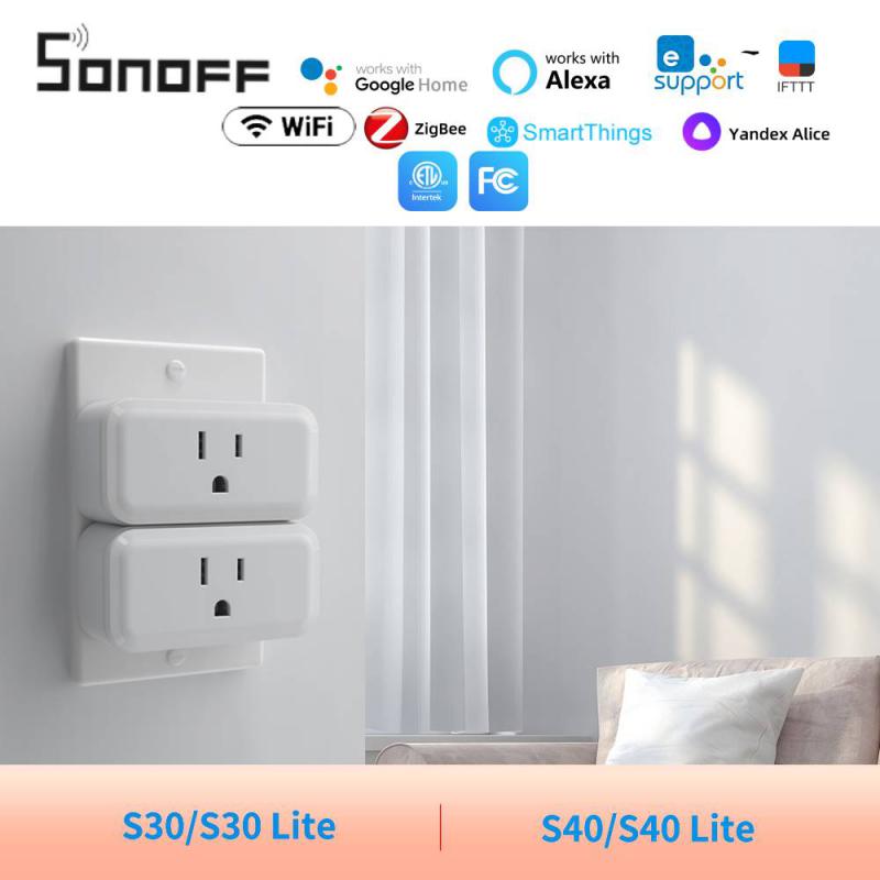 【Expert Recommended】 Sonoff S31 S40 Lite /zigbee Smart Plug With Energy ...