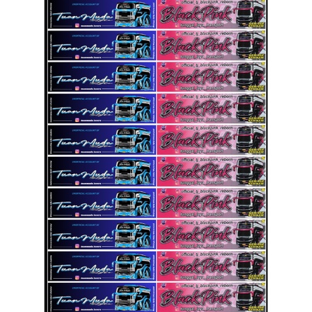 Sticker bus basuri / tempelan sticker bus Artis | Lazada Indonesia