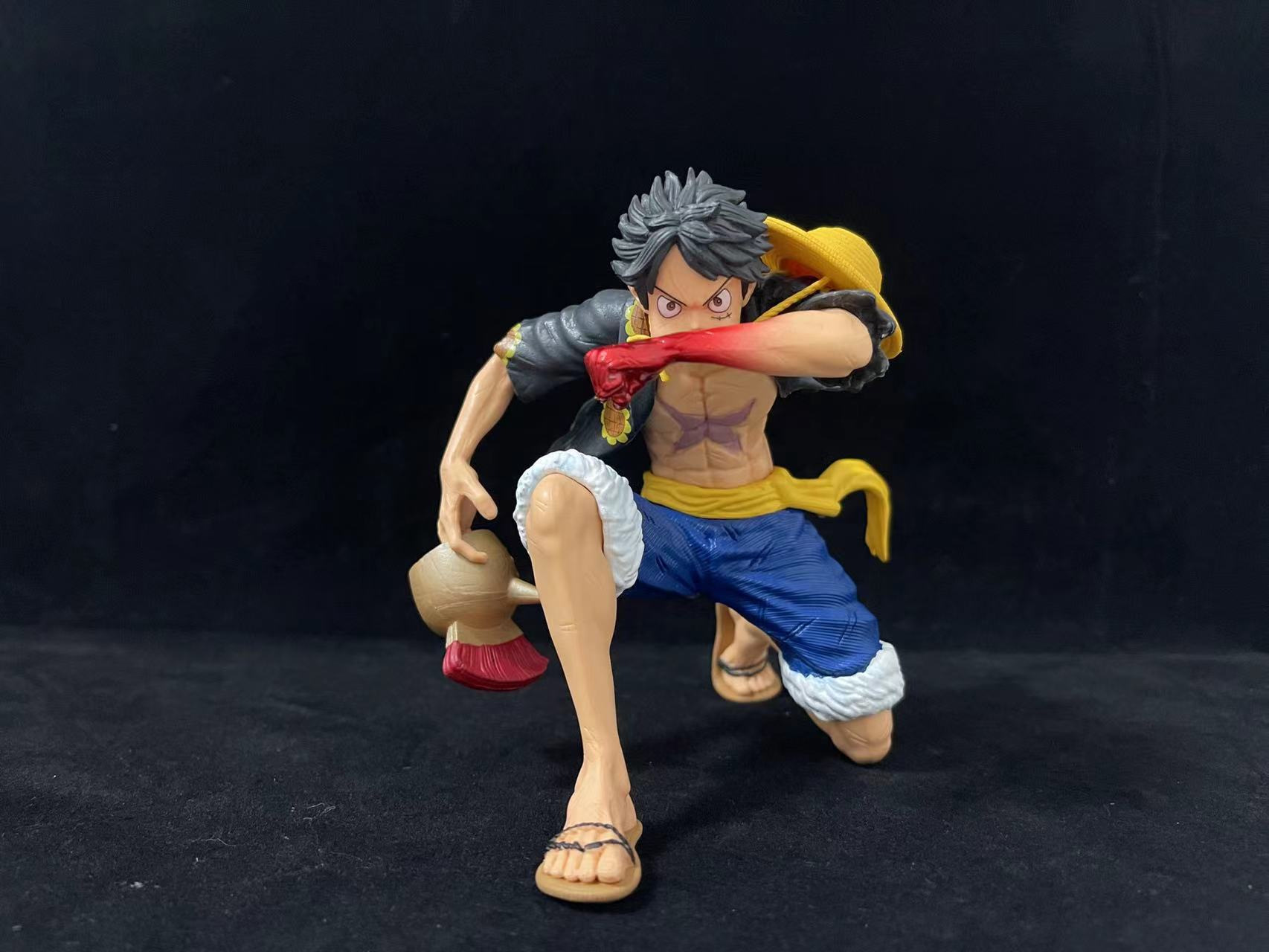 ONE PIECE Figure,Blowing Luffy Anime Toy Model Figure Garage Kit PVC ...