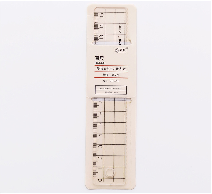 🇲🇾 Ready Stock Muji Style Transparent Ruler 15cm Simple Ruler Scale Set ...