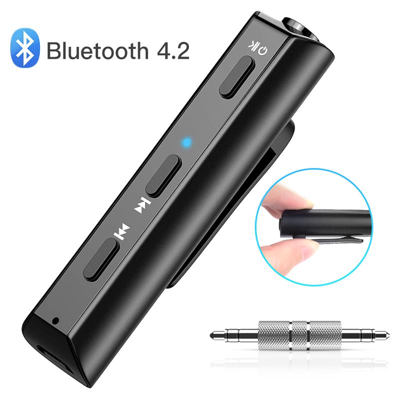 Portable Bluetooth-Compatible Receiver Headphones Converter Adapter ...