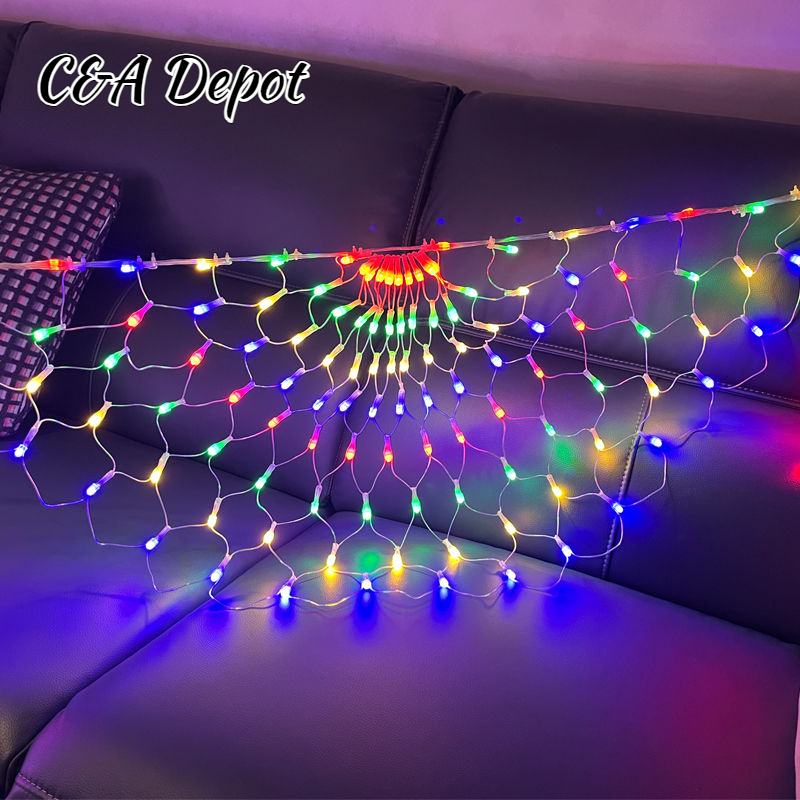 LED String Lights,Peacock Mesh Net Lamp,Home Decorative String Lights,Outdoor Lighting Fairy ...