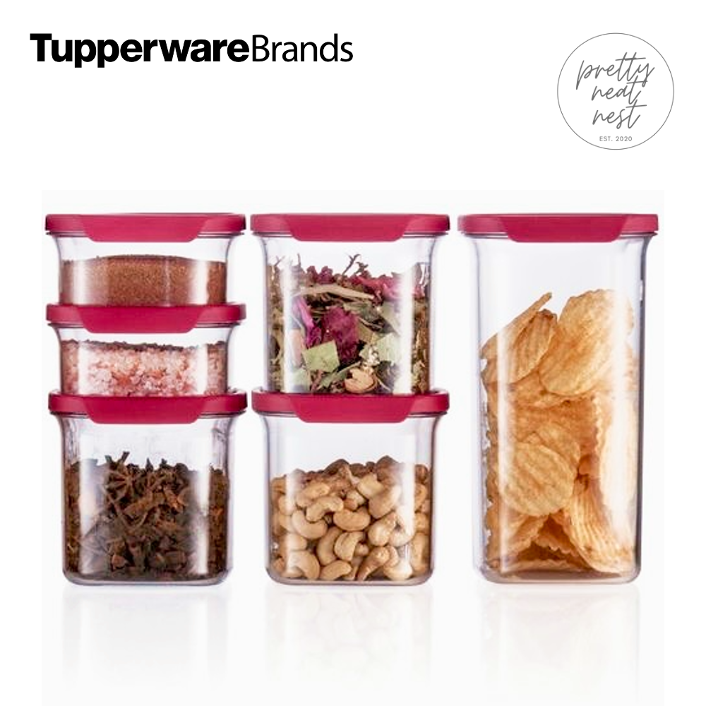 Tupperware | Set of 6 Ultra Clear Containers | Airtight Food Storage ...