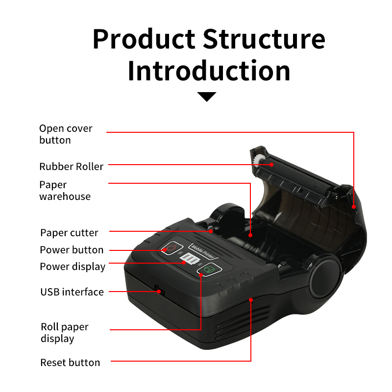 【In-Stock】 HZTZ mini label printer portable handheld thermal printer ...