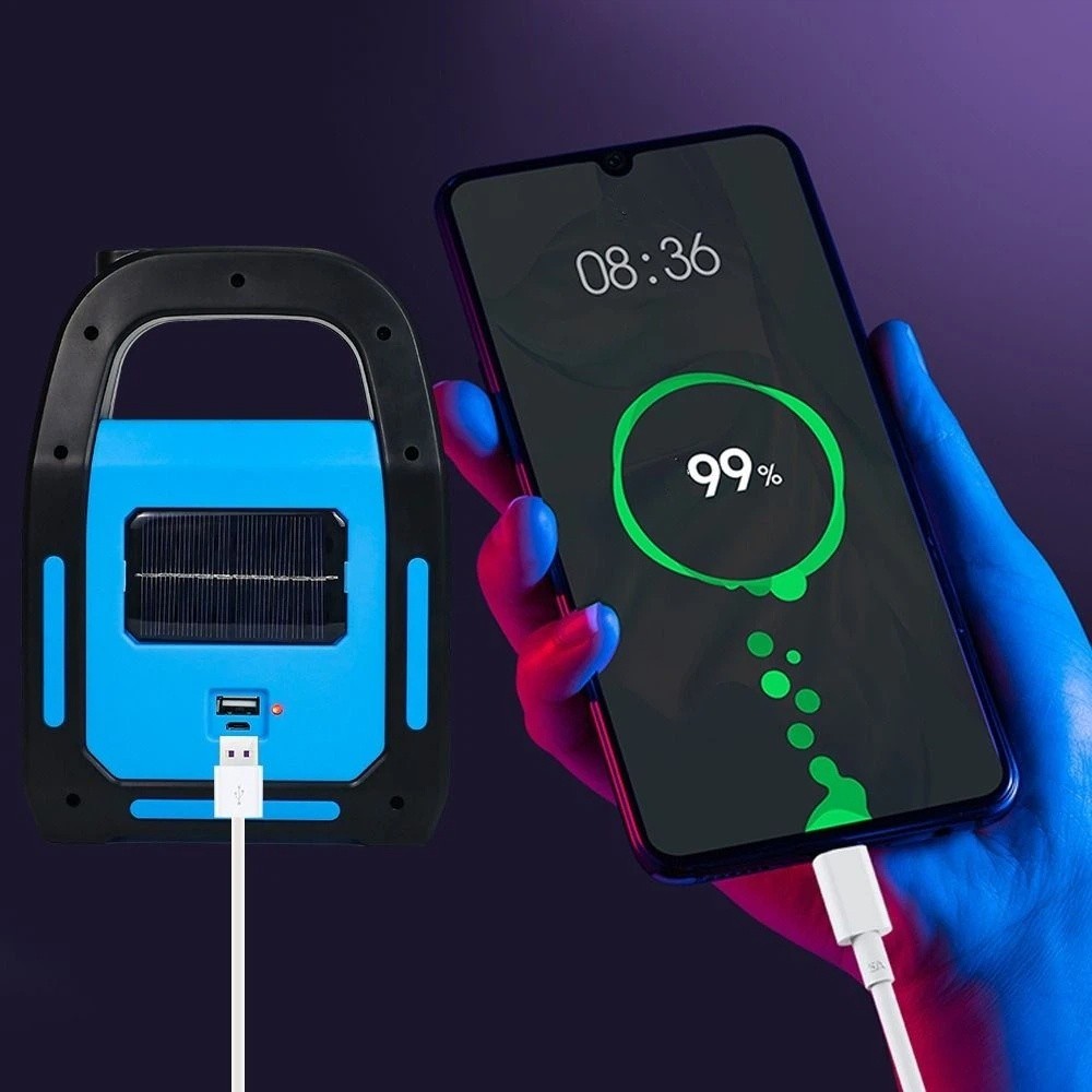 Multi-Function 3 in Solar Camping Lantern Waterproof Rechargeable COB ...