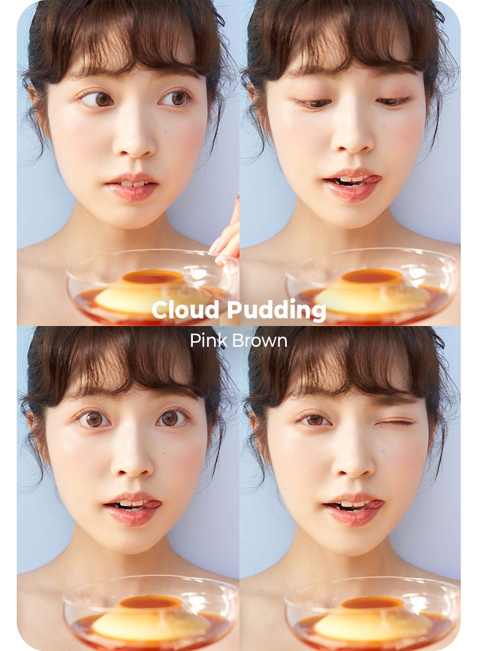 Misslens/CHUULENS CLOUD PUDDING PINK BROWN Type 1Day (รายวัน)/ รองรับสายตาปกติ/สายตาสั้น -1.00 ...