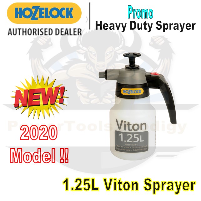 HOZELOCK 1.25L VITON HEAVY DUTY PRESSURE SPRAYER/ CHEMICAL SPRAYER ...