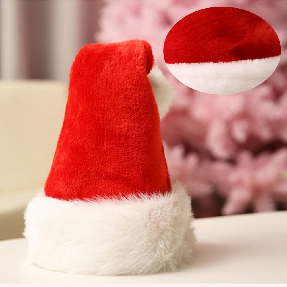 New Year Elk Santa Claus Cap Antler Navidad Christmas LED Hat Festive ...