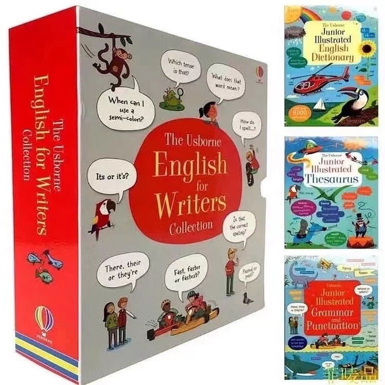 [Box damaged]The Usborne English For Writers Collection 3 Books Box set ...