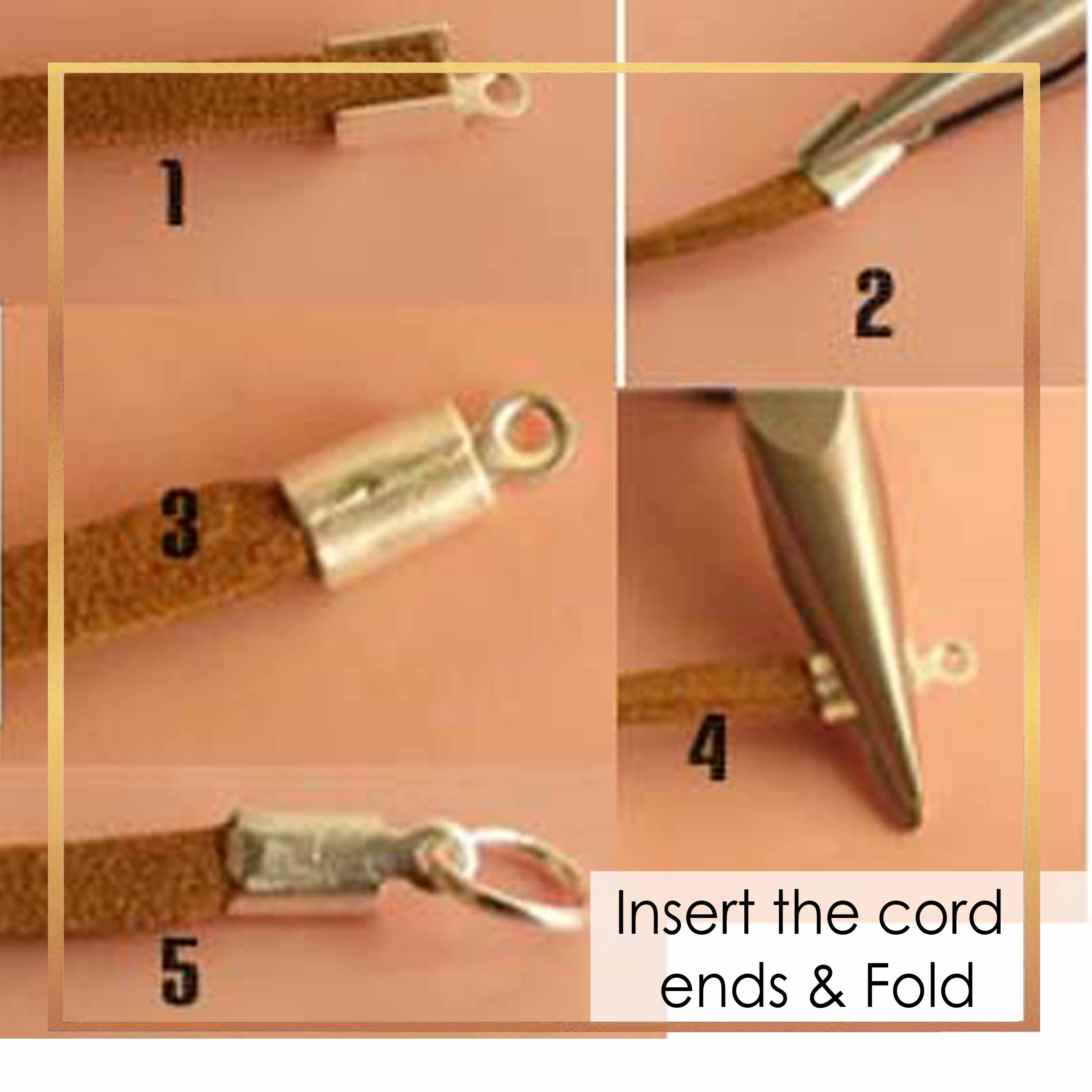 Juliana Co. | 3mm Fold-Over Cord Ends Crimps | Lazada PH
