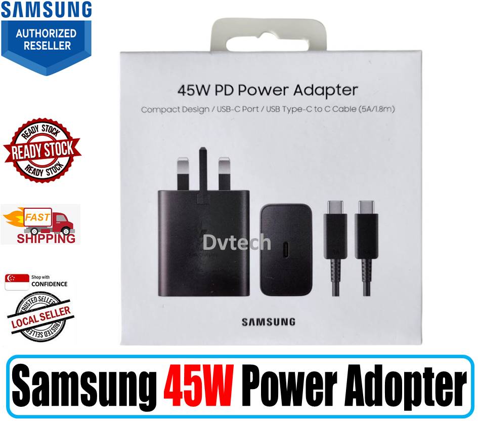 Samsung 45W travel adopter Super Fast Charging 2.0 | USB-C To USB-C ...