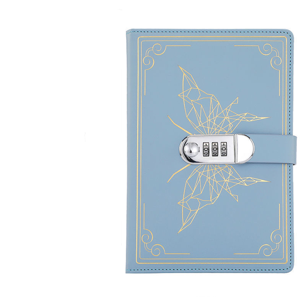 【QuantumNest】A5 Retro Lock With Lock Travel Diary Notebook Students ...