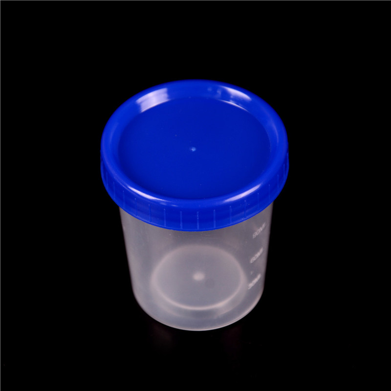 120ml Plastic Specimen Sample Jar Craft Container Urine Pot Cup with ...