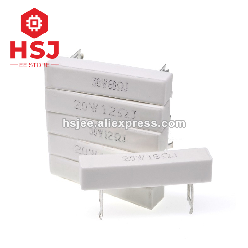 1pcs 50W high power high-frequency ceramic cement resistors soundboxes ...
