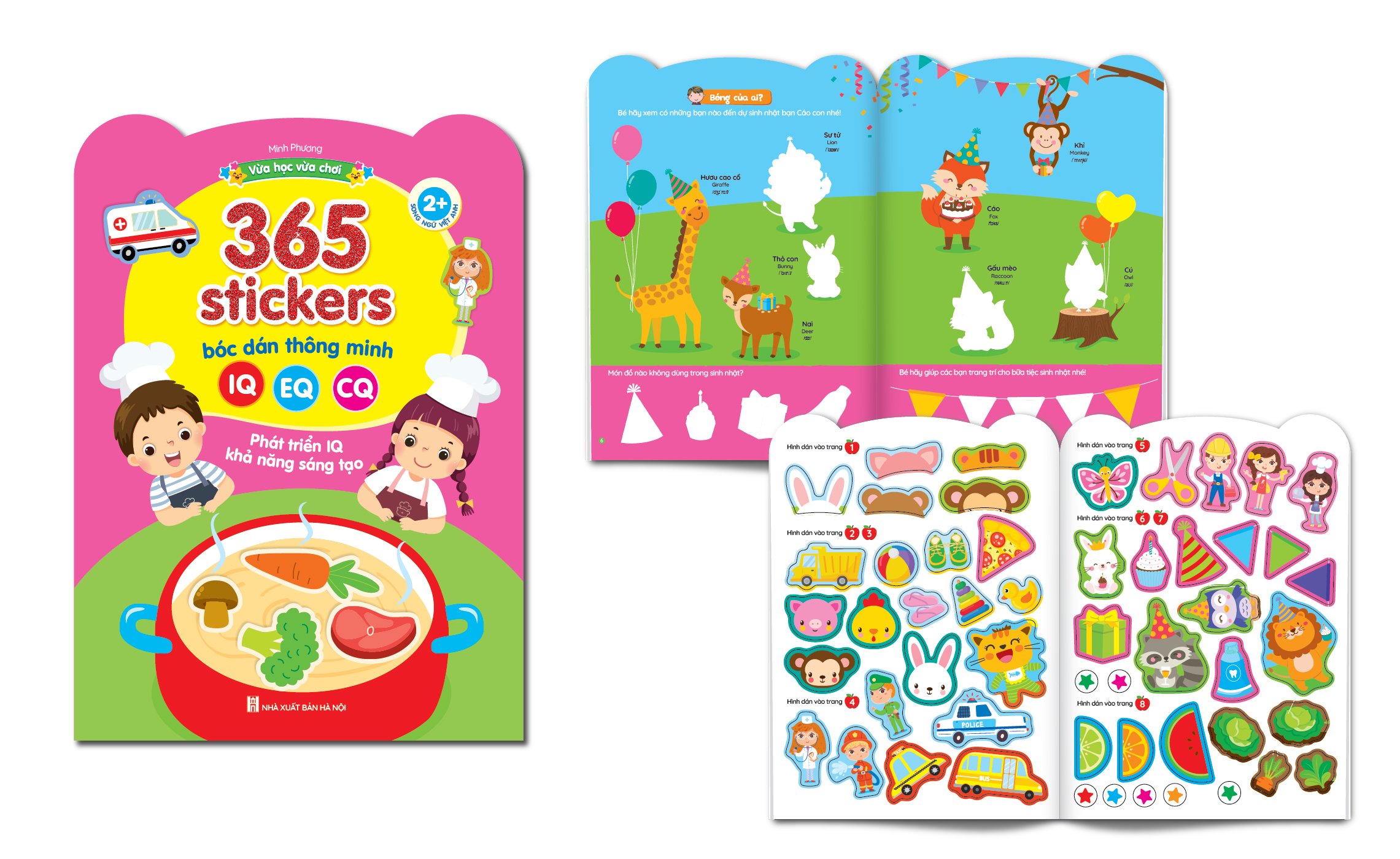 Sách - Combo 365 Stickers Bóc Dán Thông Minh (Dành Cho Trẻ Từ 2-6 Tuổi ...