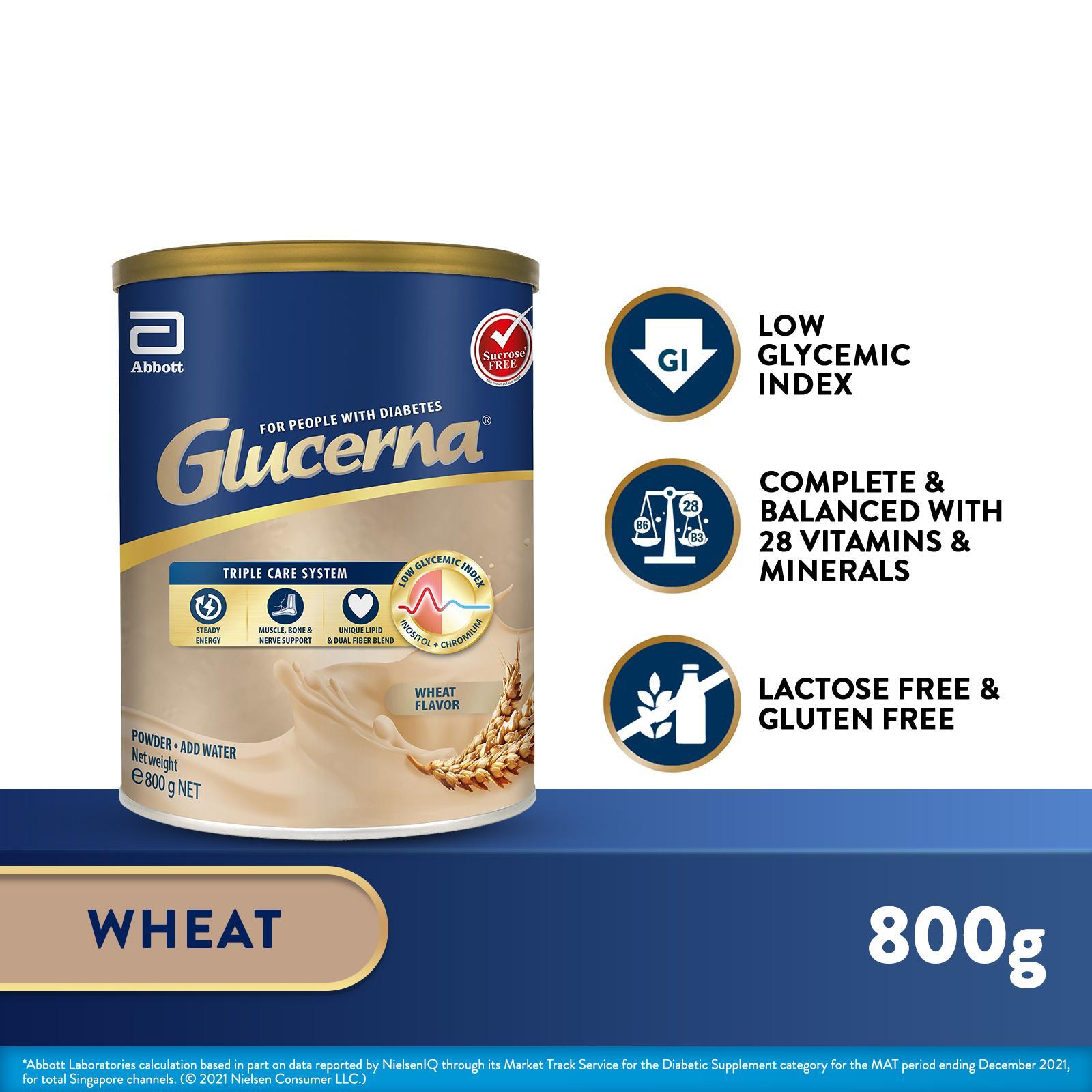 Glucerna Triple Care Powder Wheat 800G | Lazada Singapore