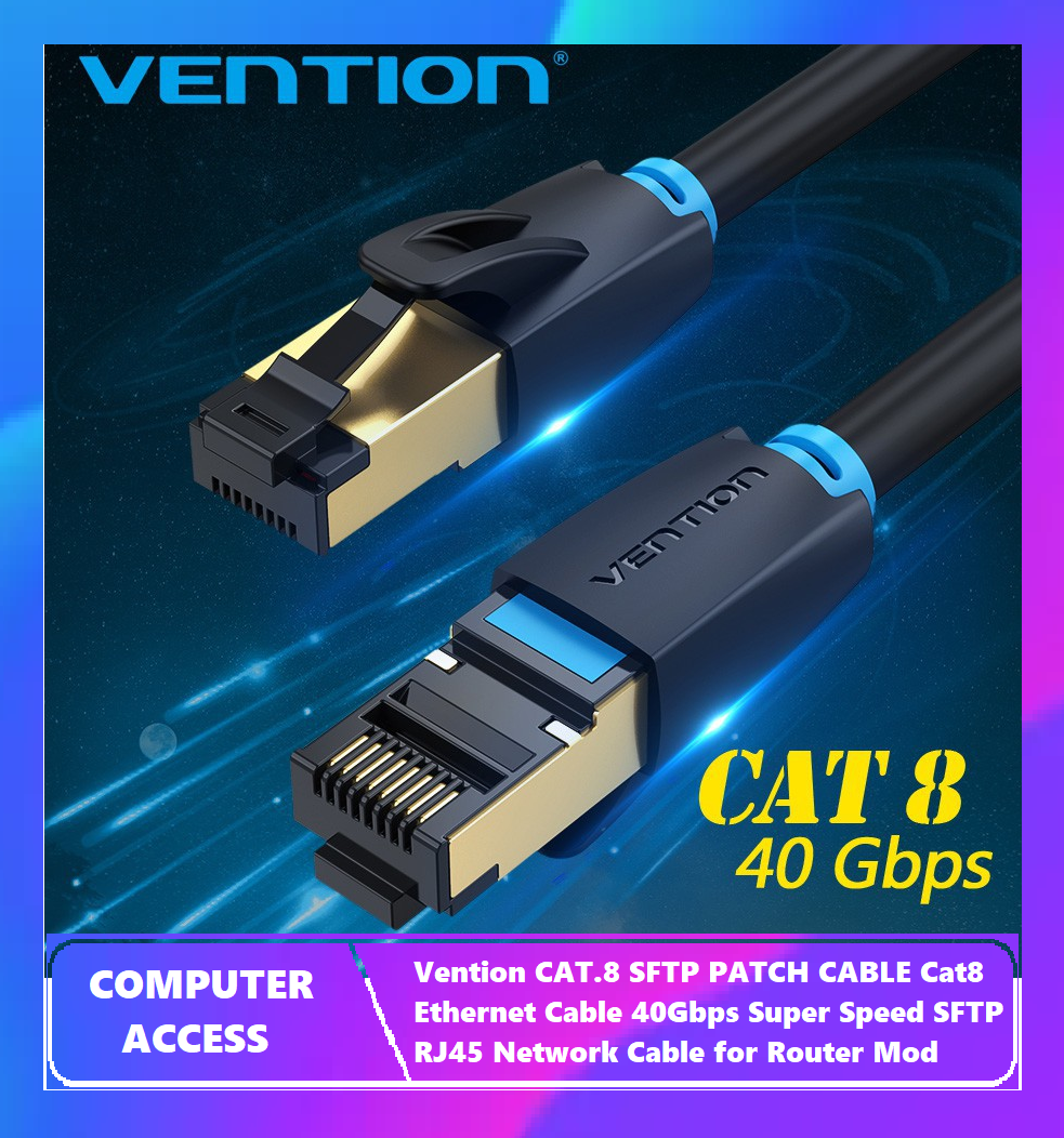 Vention CAT.8 SFTP PATCH CABLE Cat8 Ethernet Cable 40Gbps Super Speed ...