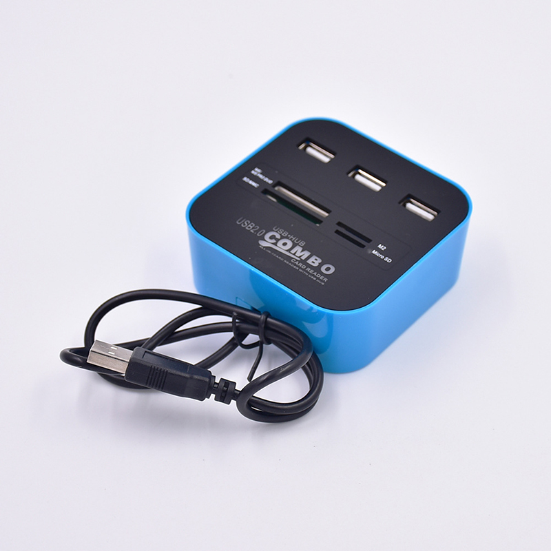 【ZNBY】USB HUB 2.0 3 Ports TF Card Reader Slot USB Combo Multi All In ...