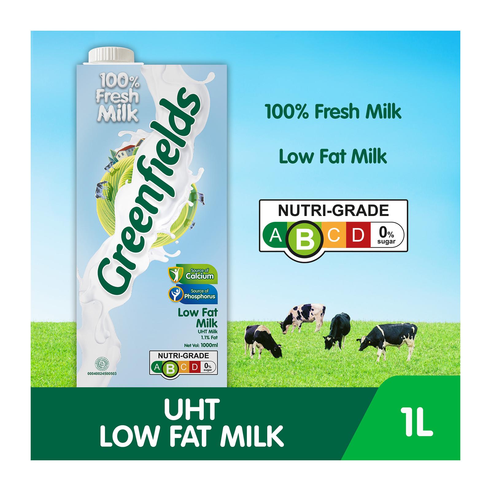 Greenfields UHT Low Fat Milk 1L | Lazada Singapore