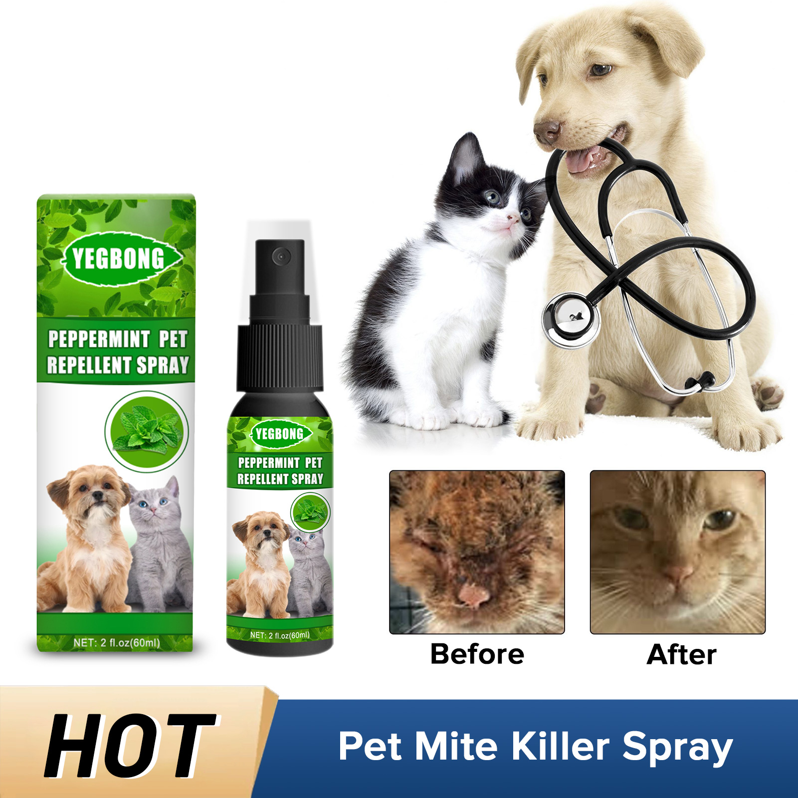 【Unbeatable Prices】 Pet Flea Spray Control Itch Relief Lice Insect ...