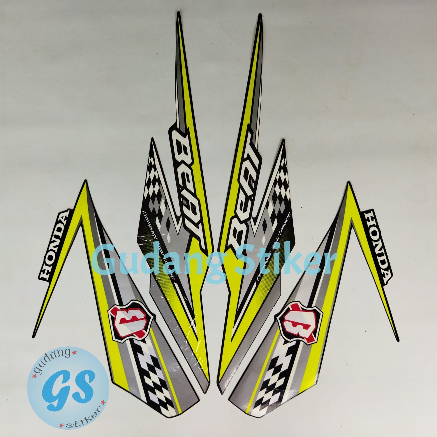 STICKER STRIPING MOTOR HONDA BEAT FI 2018 FULL HITAM-STABILO | Lazada ...