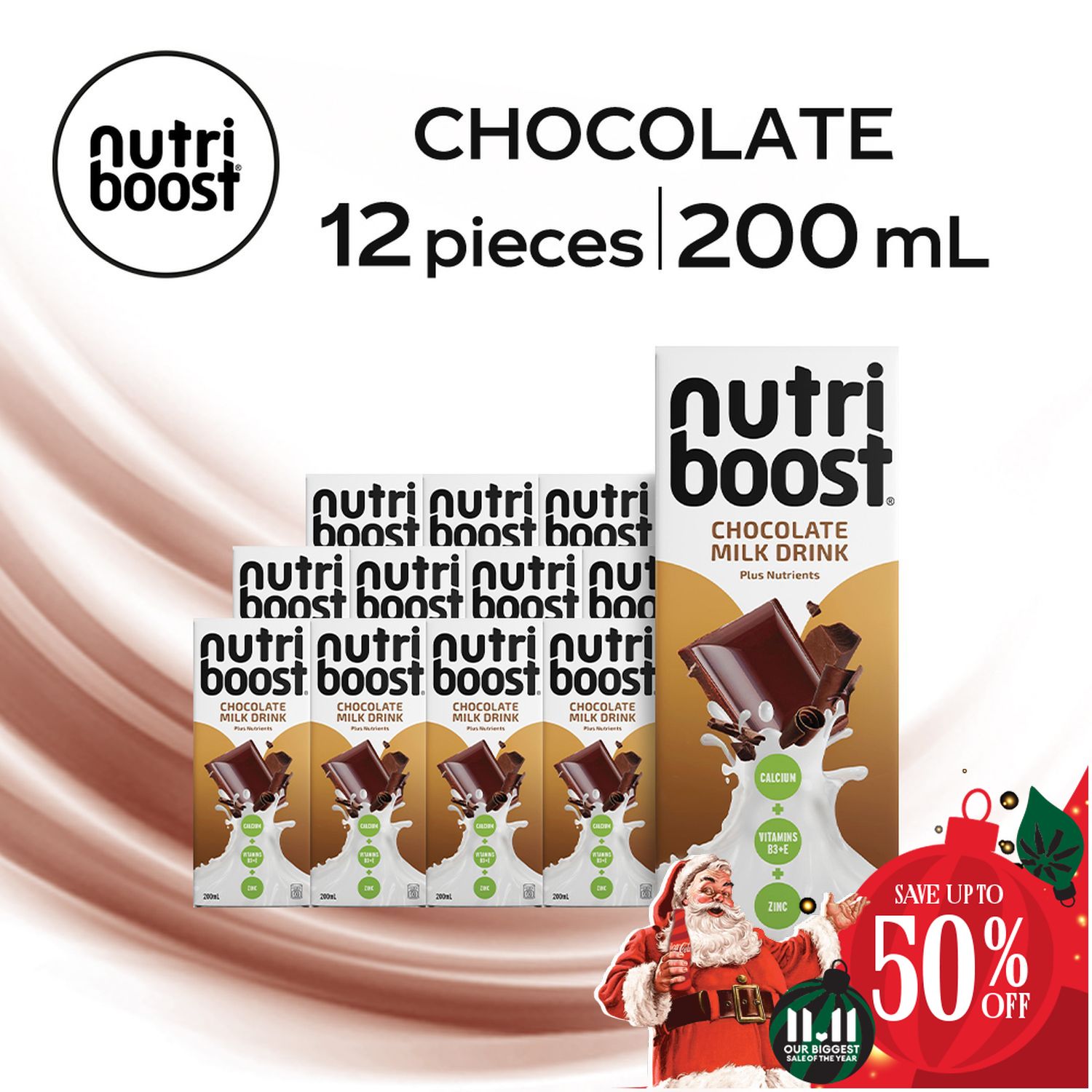 Nutriboost Chocolate Milk Drink 200ml - Pack of 12 | Lazada PH